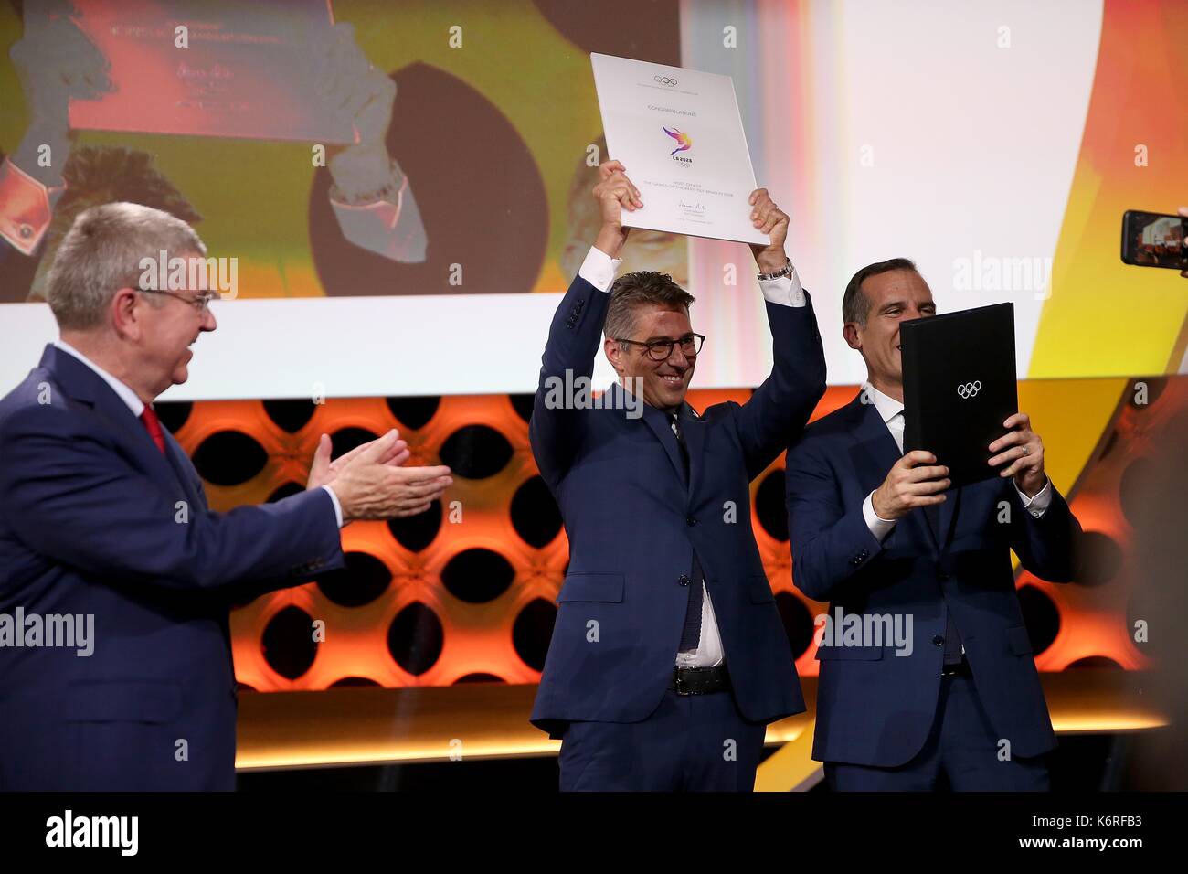 Lima, Peru. 13th Sep, 2017. International Olympic Committee (IOC ...