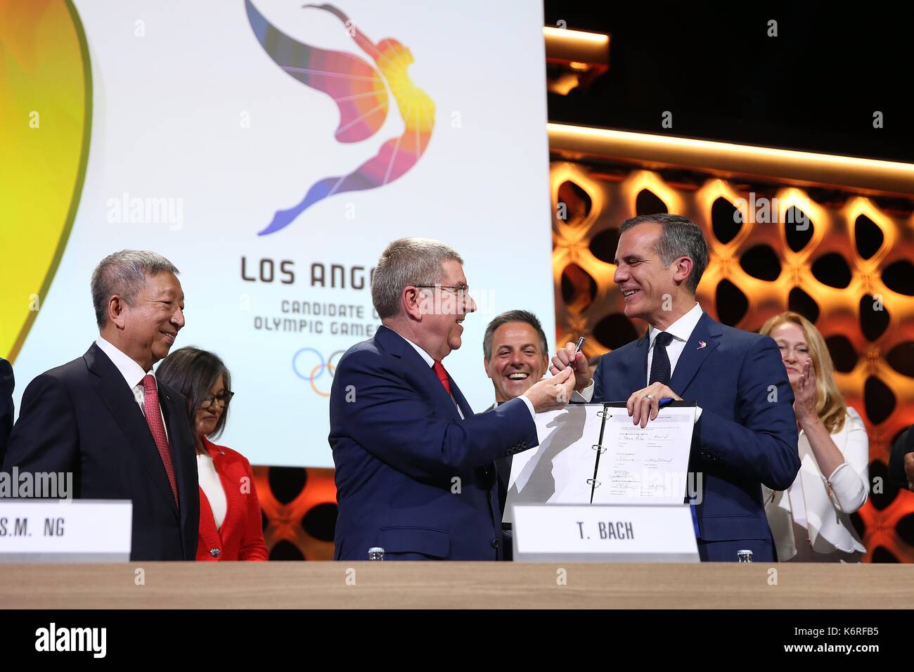 Lima, Peru. 13th Sep, 2017. International Olympic Committee (IOC ...