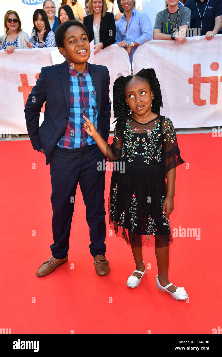 Toronto, Ontario, Canada. 13th Sep, 2017. SERENITY BROWN (L) and ISSAC ...