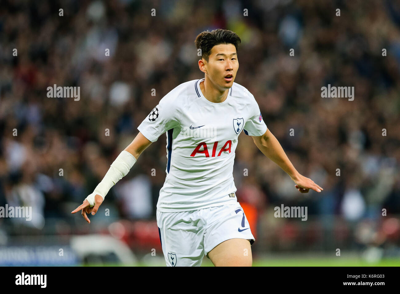 London, UK. 13th Sep, 2017. Son Heung-Min (Tottenham) Football/Soccer ...