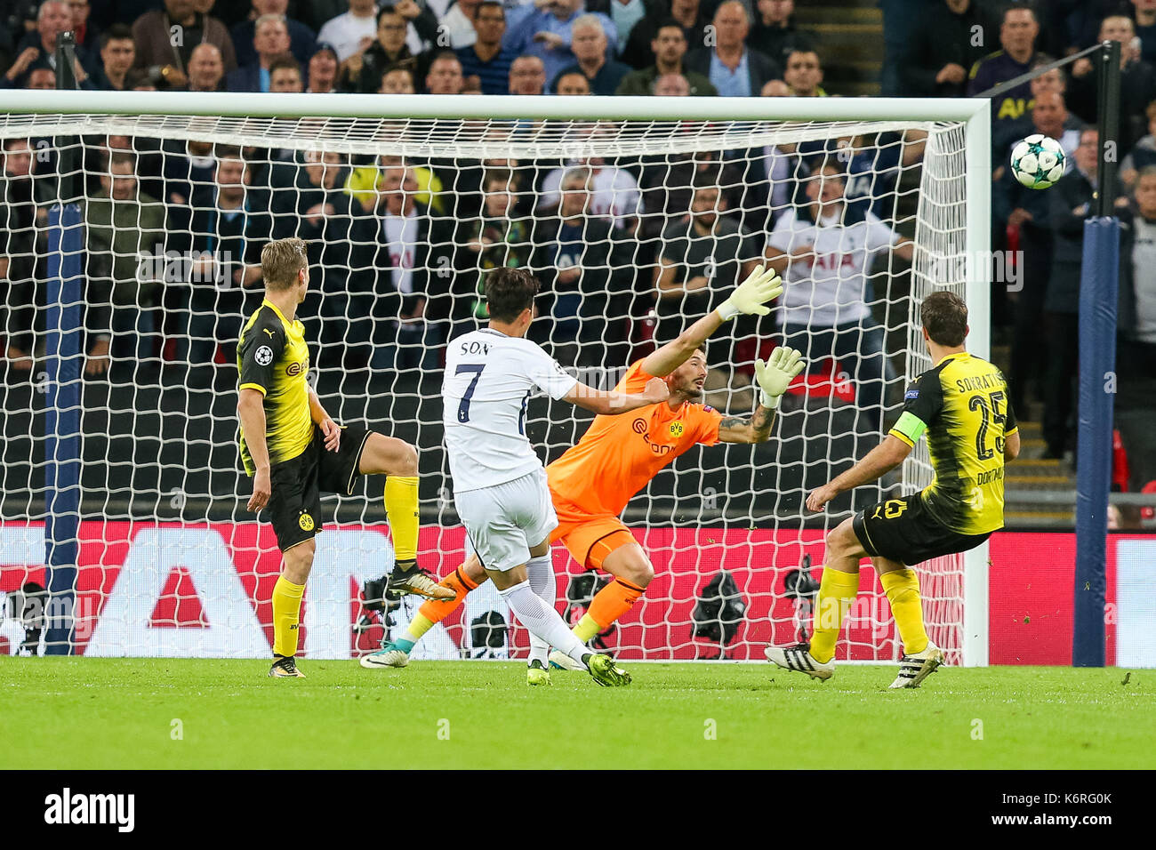 London, UK. 13th Sep, 2017. Son Heung-Min (Tottenham) Football/Soccer ...