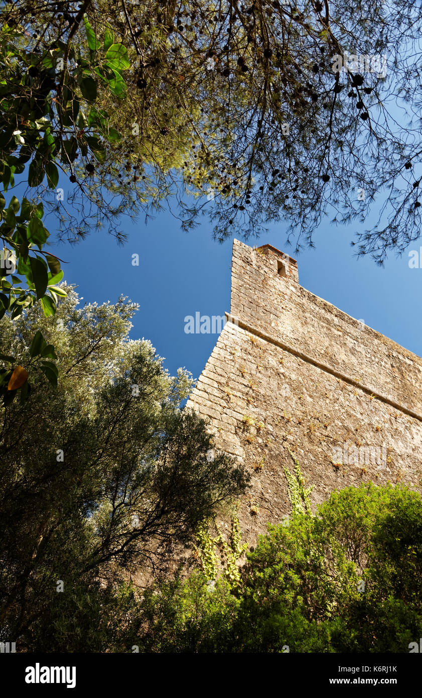 Detail of Fort of Sao Filipe, Setubal, Portugal Stock Photo - Alamy