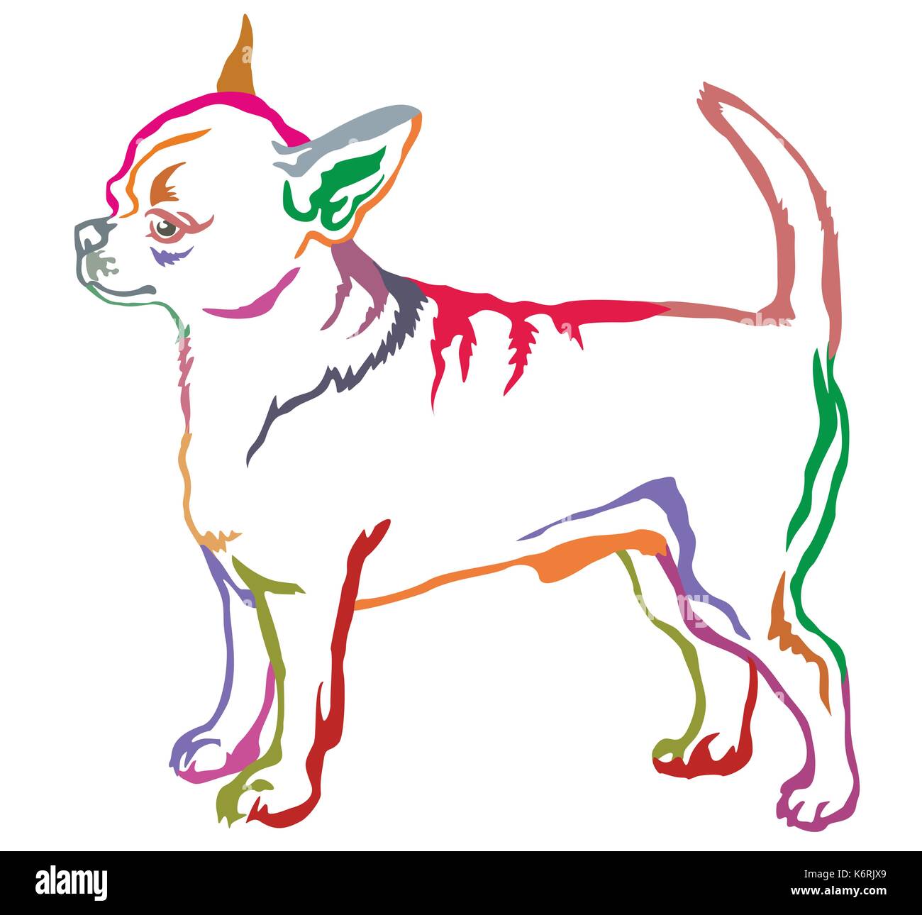 Chihuahua Outline Vector High Resolution Stock Photography and Images ...