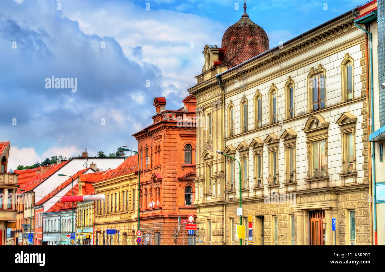 Buildings in the old town of Trebic, Czech Republic Stock Photo - Alamy