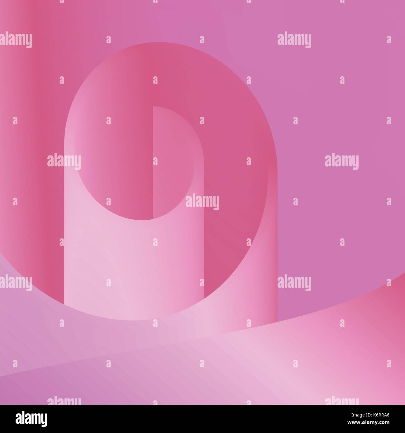 Abstract Blended Pink Colors Curl Flowers Background Stock Vector Image ...