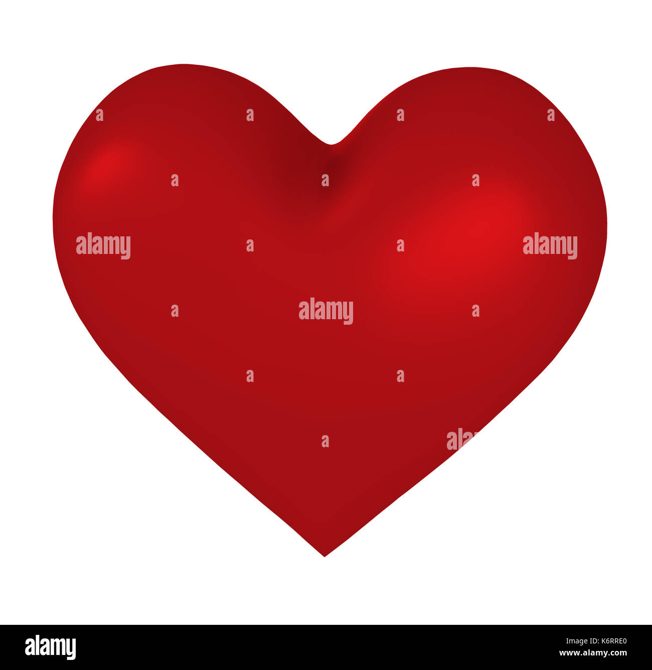 3d red heart. 3D rendering Stock Photo - Alamy