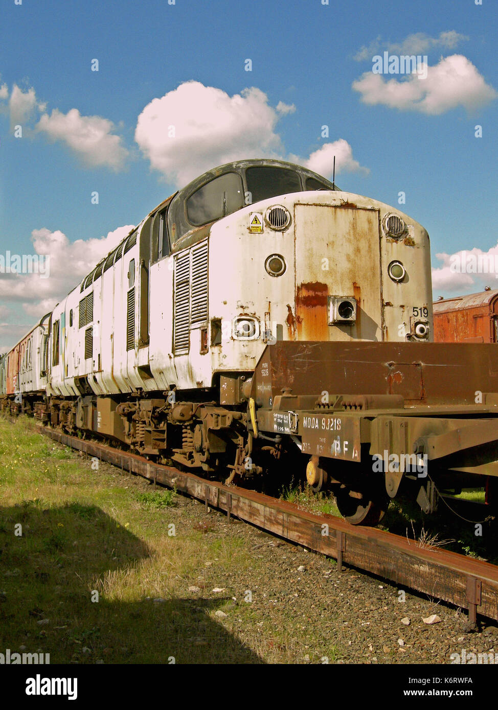 Class 37 locomotive stored at Eastleigh Depot in 2006 Stock Photo - Alamy