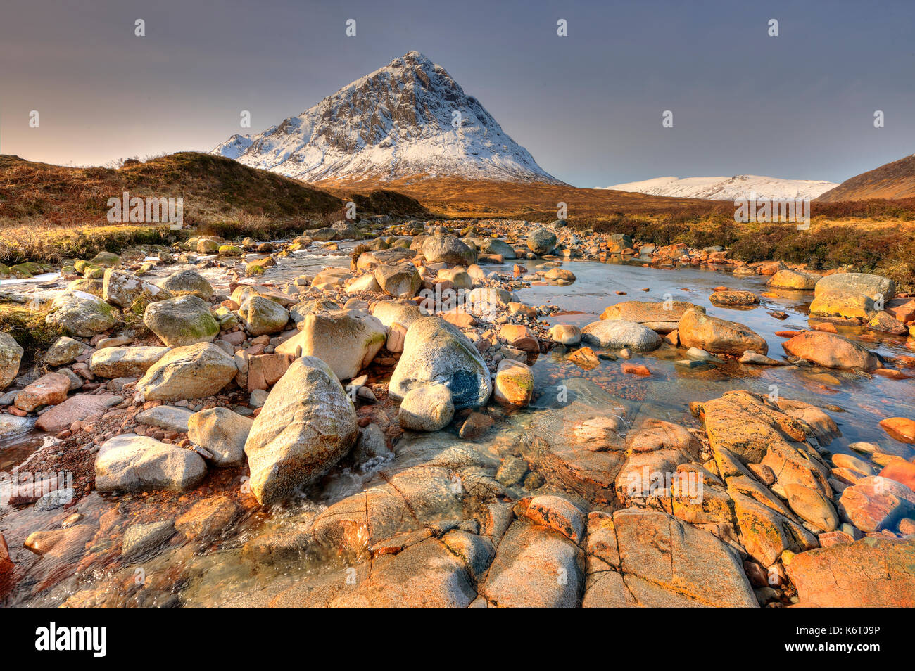Dramatic light over Buachaille Etive Mhor, Glencoe, West Highlands ...
