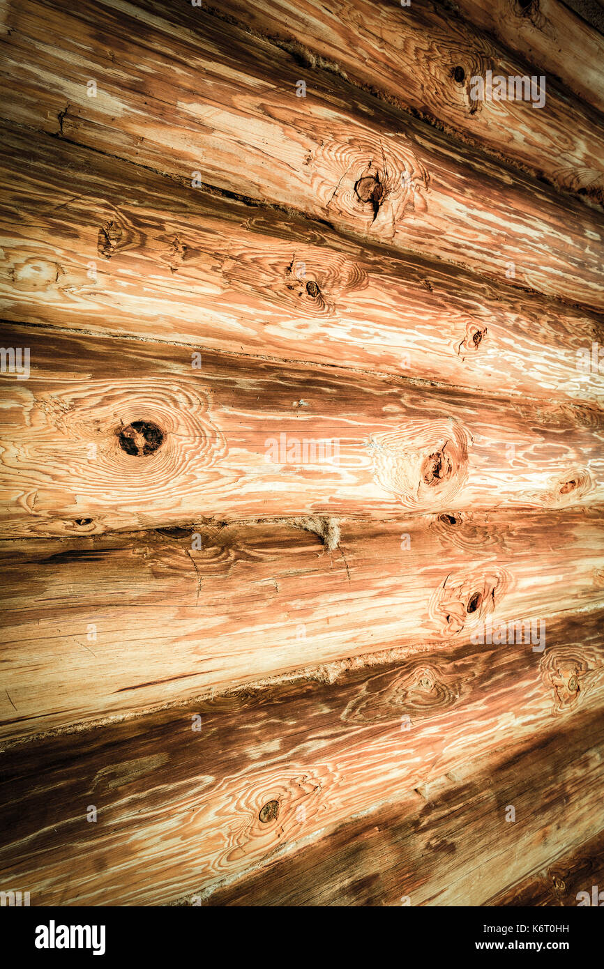 The old log wood walls closeup Stock Photo - Alamy