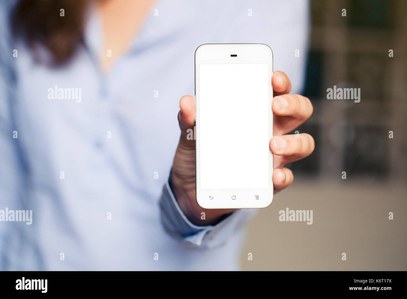 Womans hand holding iphone hi-res stock photography and images - Alamy