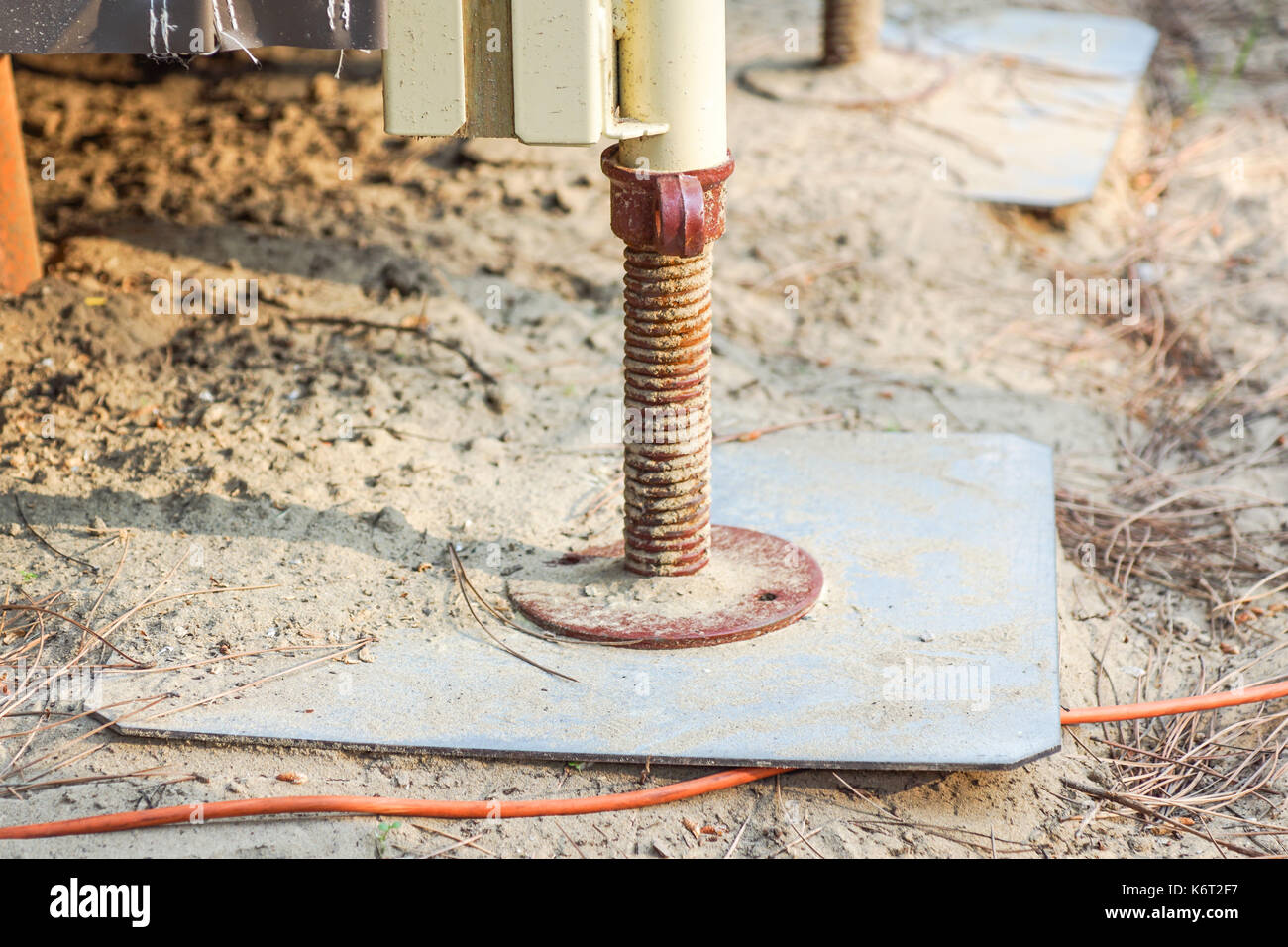 Adjustable metal foot Stock Photo - Alamy