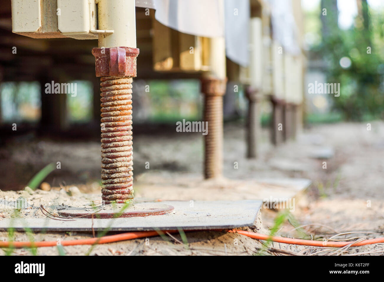 Adjustable metal foot Stock Photo - Alamy