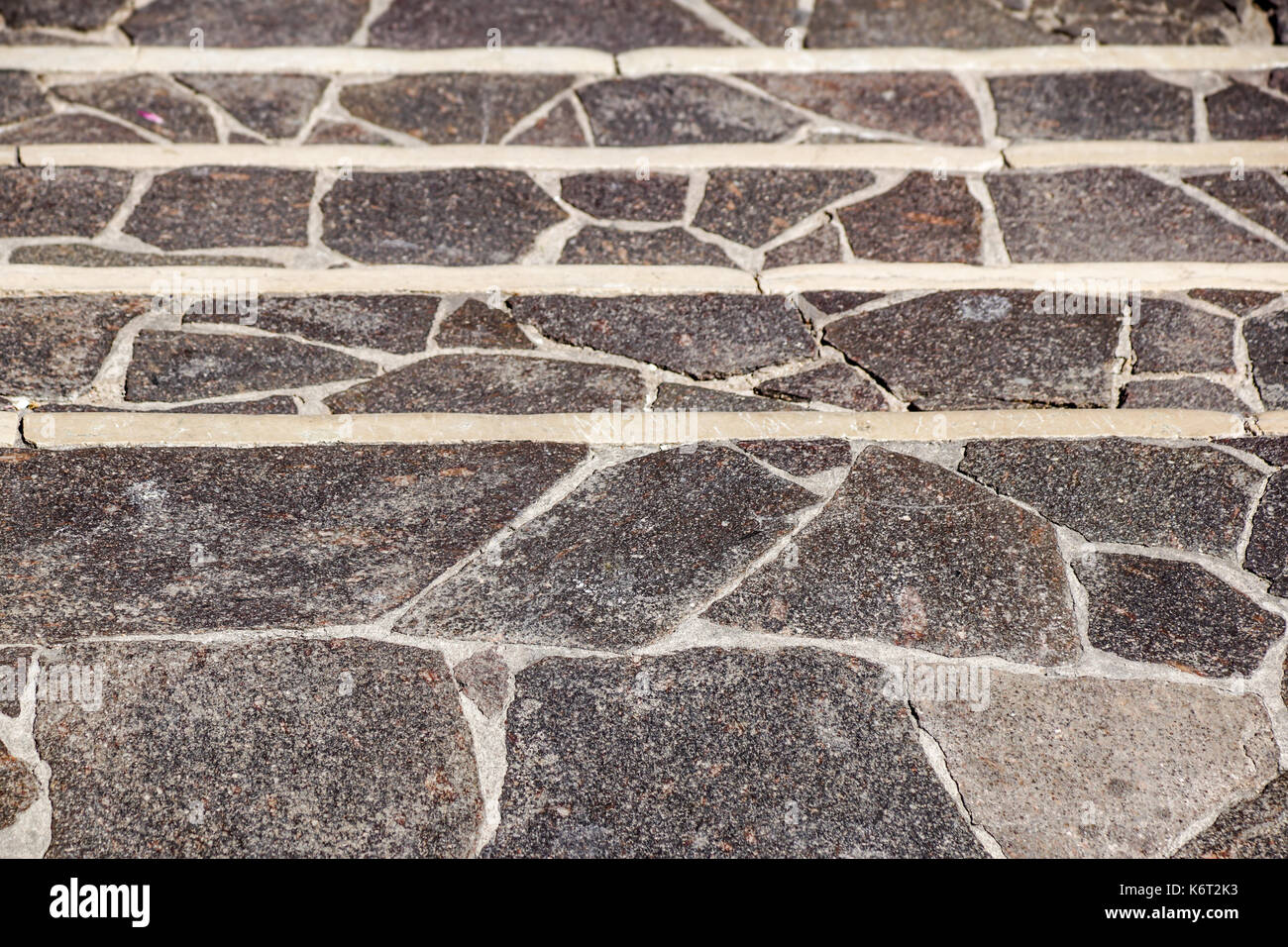 Rocky gray stone stairs perspective pattern texture Stock Photo - Alamy