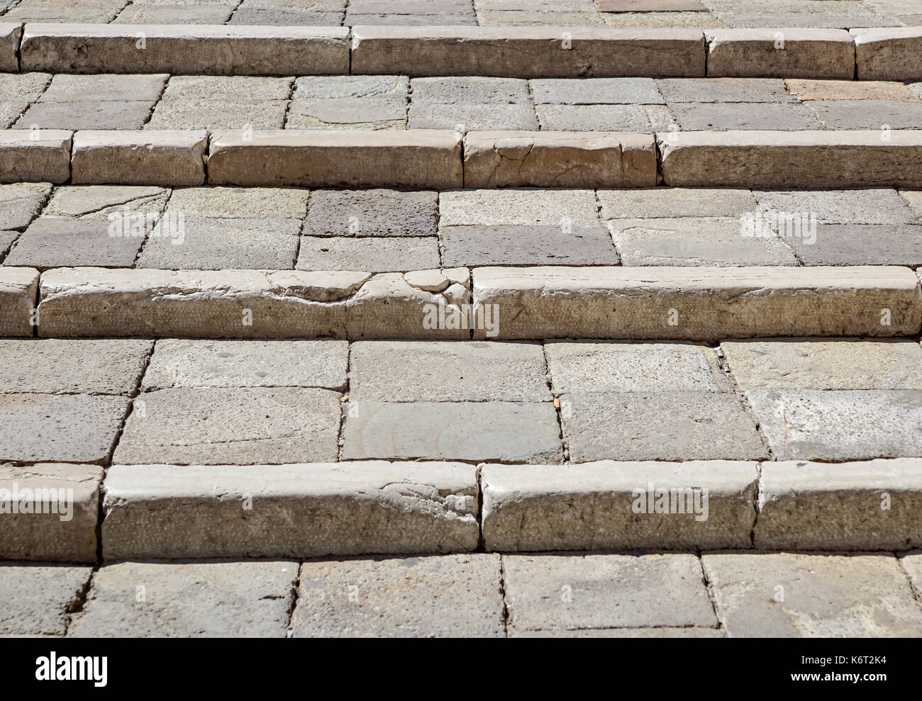 Rocky gray stone stairs perspective pattern texture Stock Photo - Alamy