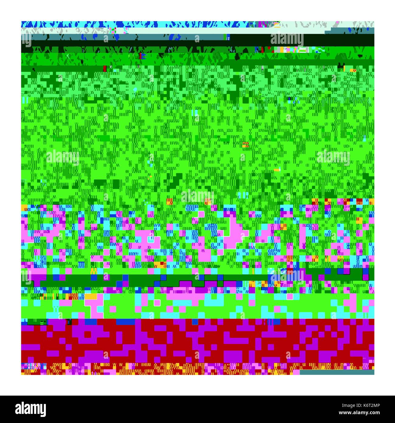 Distorted digital signal Stock Vector Images - Alamy