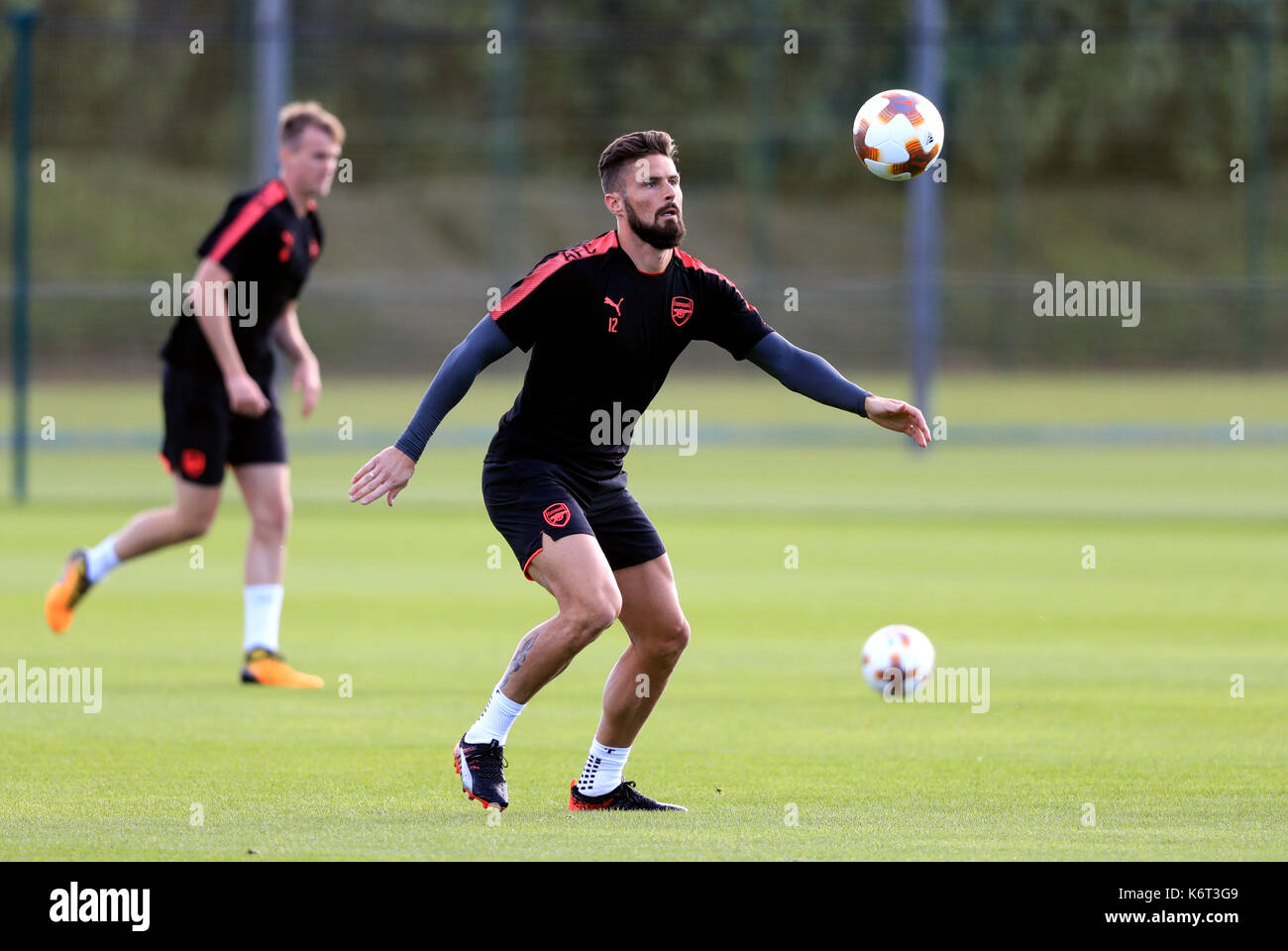 Arsenal's Olivier Giroud during the training session at London Colney ...