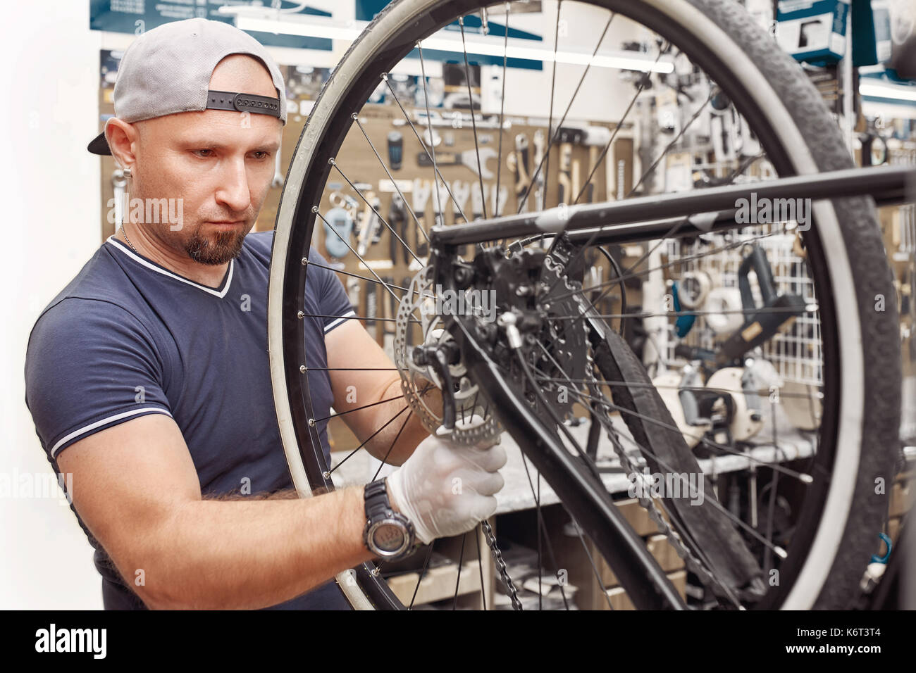 Bike chain repaired hi-res stock photography and images - Alamy