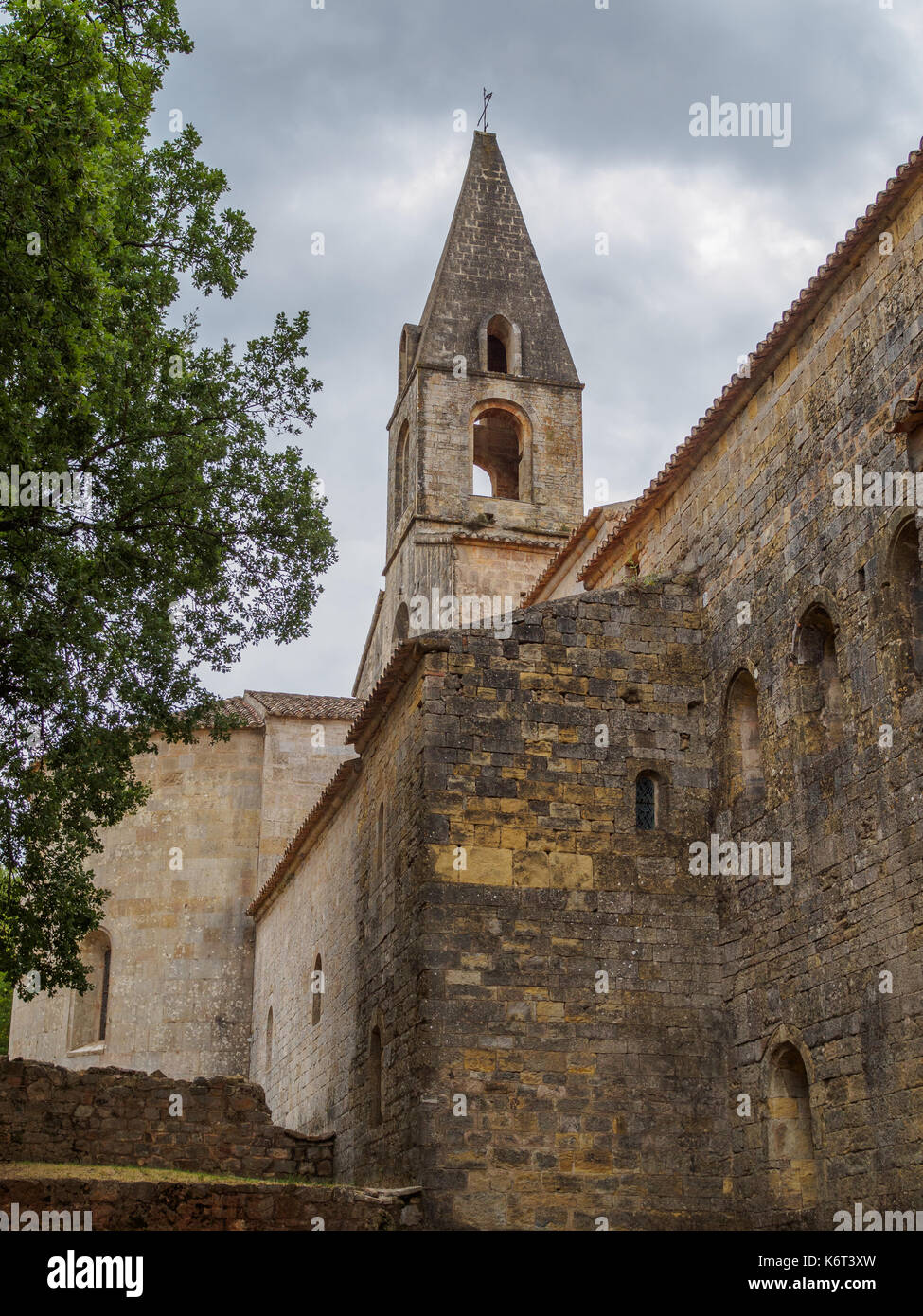 Pictures of the Le Thoronet abbey in France Stock Photo - Alamy