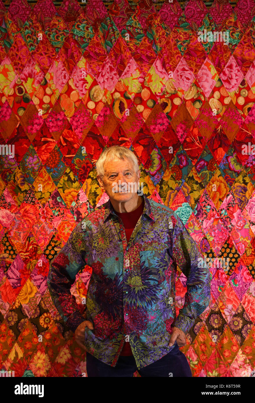 Textile artist Kaffe Fassett during a photocall for his show 'Kaffe ...