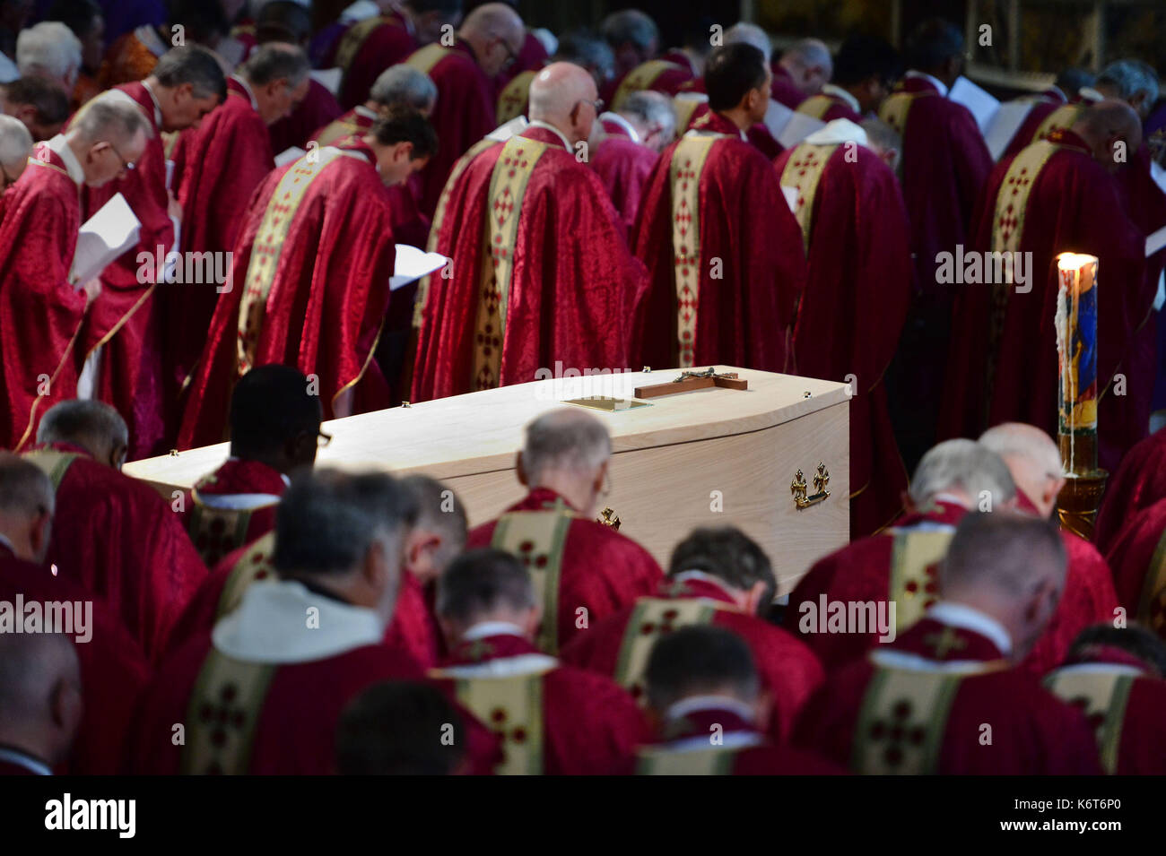 The funeral at Westminster Cathedral in London of Cardinal Cormac ...