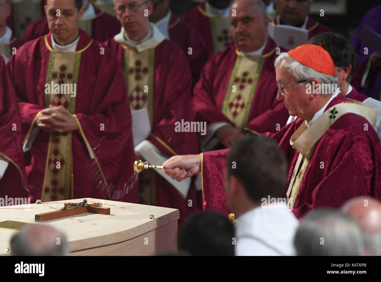 The funeral at Westminster Cathedral in London of Cardinal Cormac ...