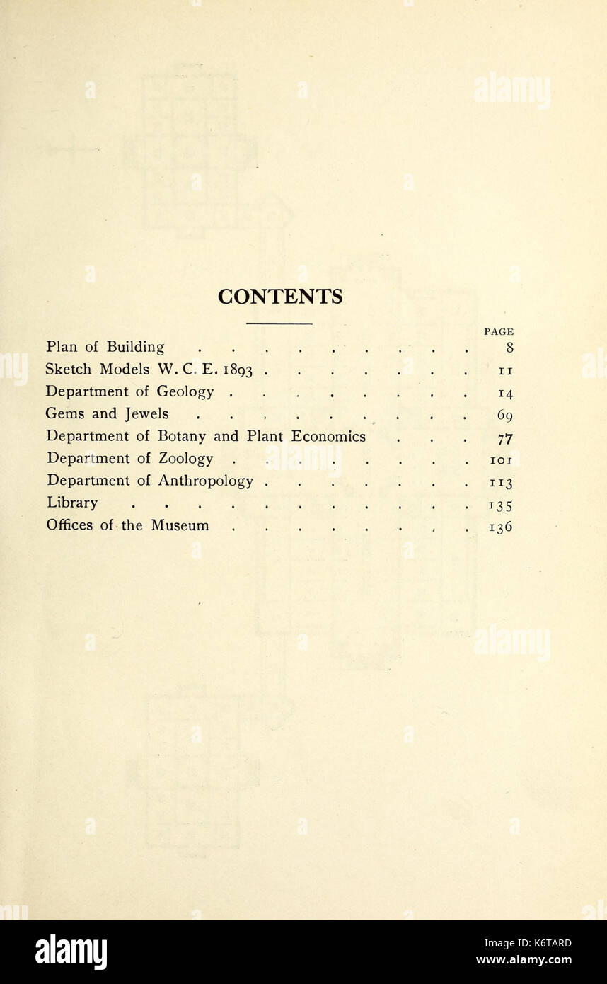 Field Museum of Natural History Guide BHL48428614 Stock Photo - Alamy