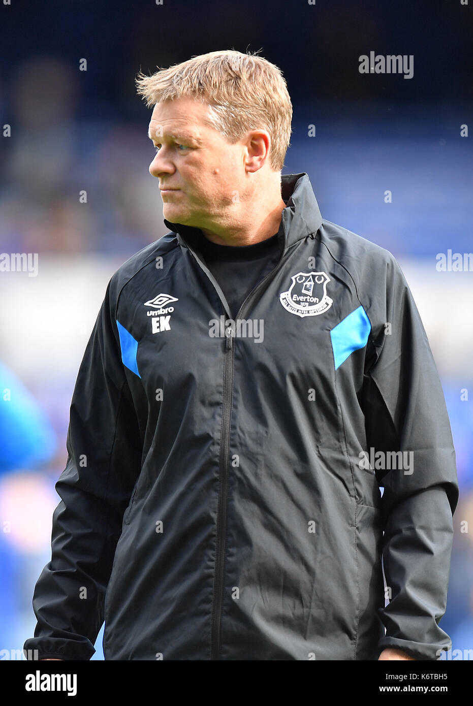 Everton assistant manager Erwin Koeman Stock Photo - Alamy