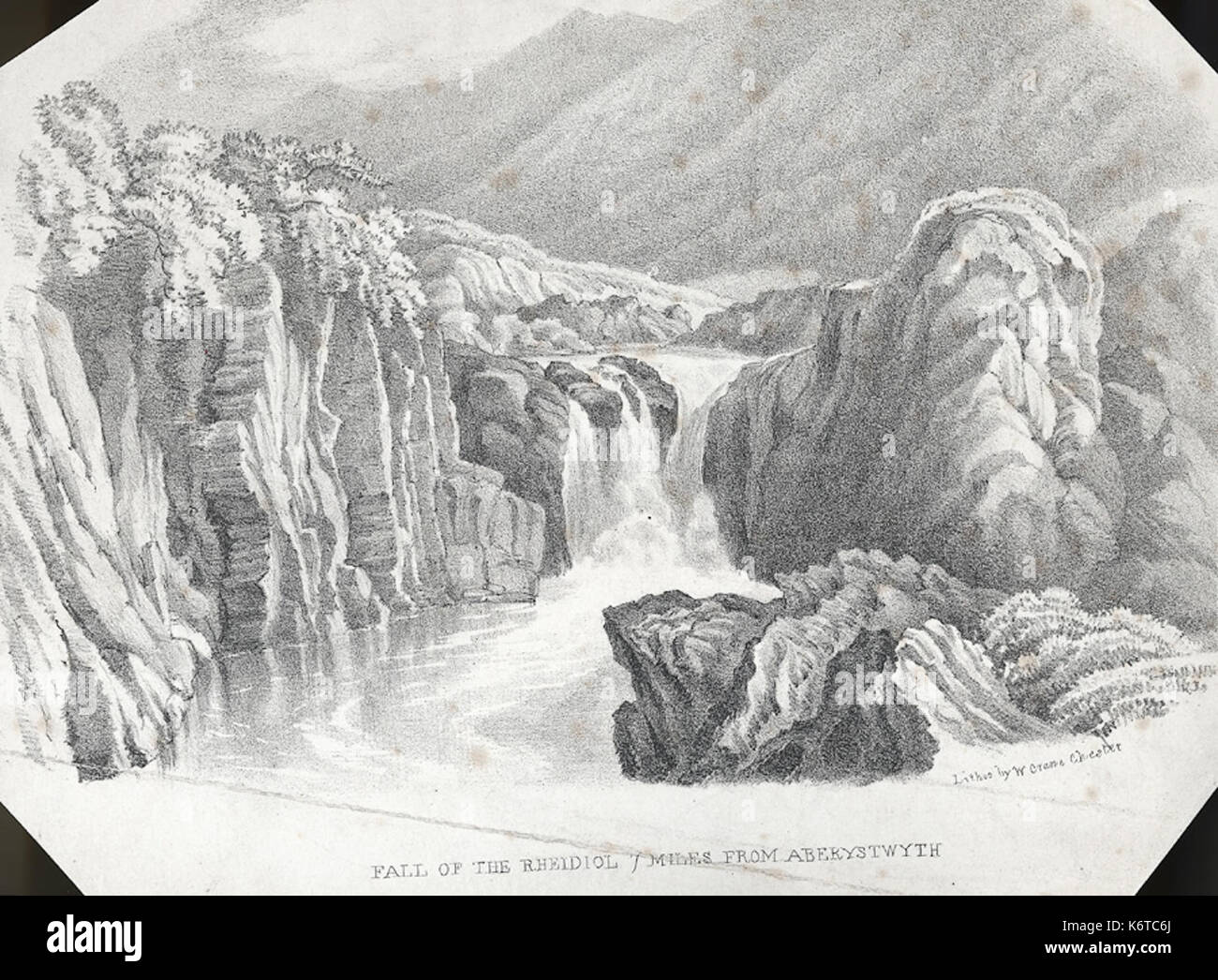 Fall of the Rheidiol 7 miles from Aberystwyth Stock Photo - Alamy