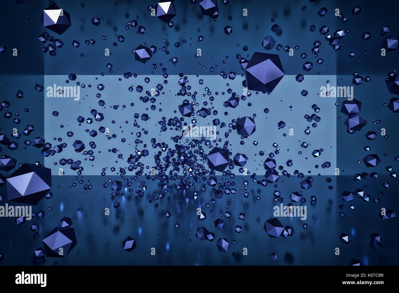 3d rendering of abstract particle cubes background Stock Photo - Alamy