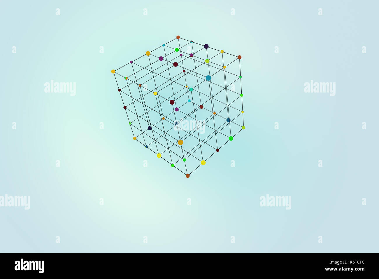 3d rendering of cubes frame Stock Photo - Alamy