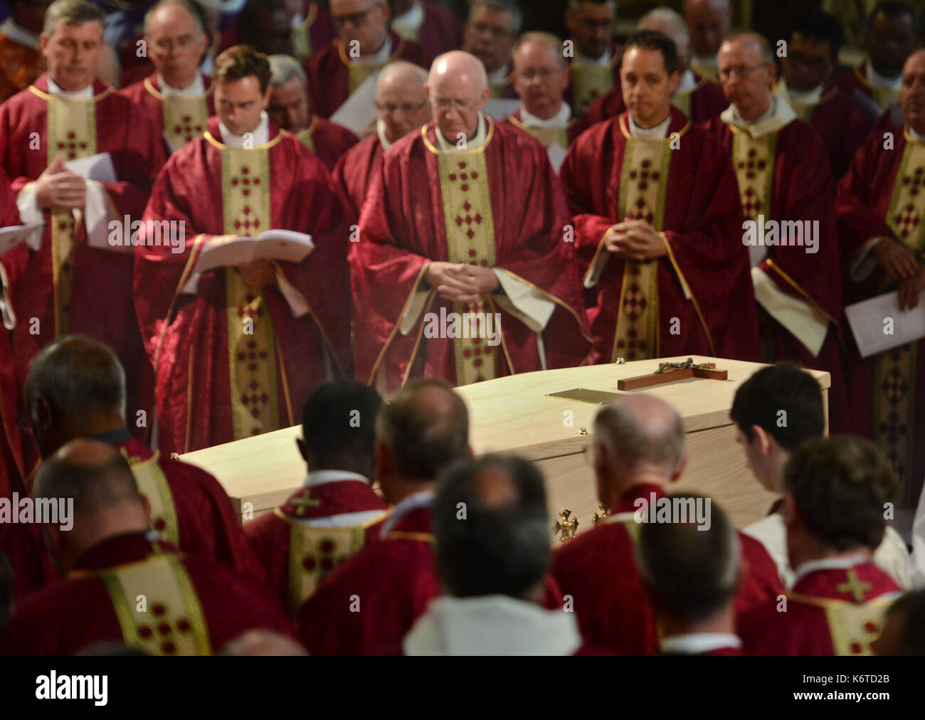 The funeral at Westminster Cathedral in London of Cardinal Cormac ...