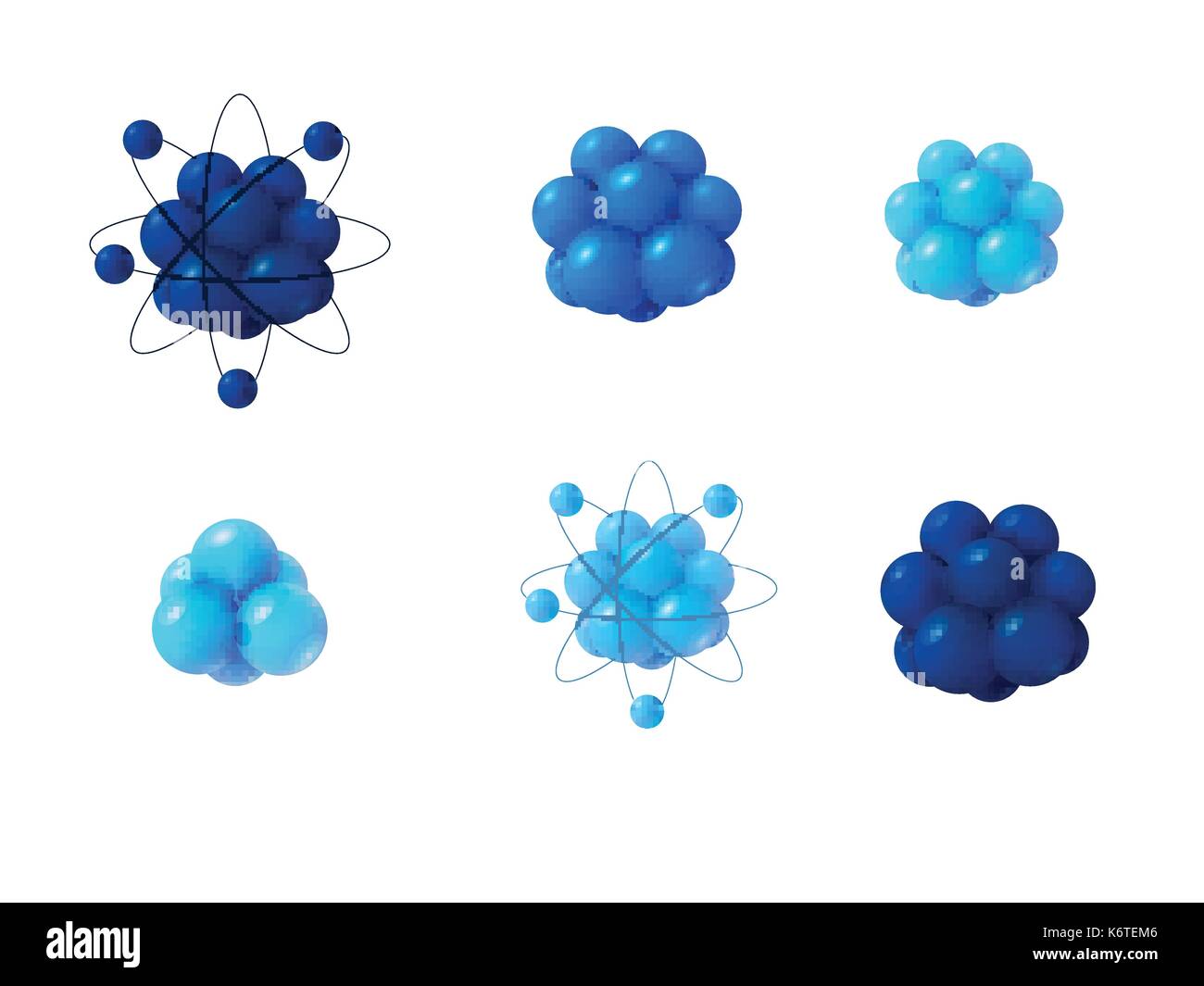 3d abstract atom structure Stock Vector Image & Art - Alamy