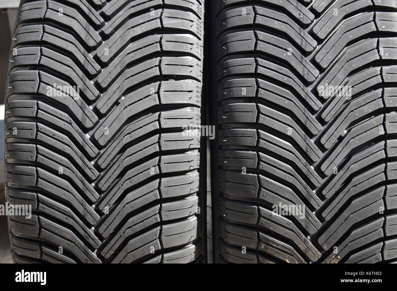 New tires for a car Stock Photo - Alamy