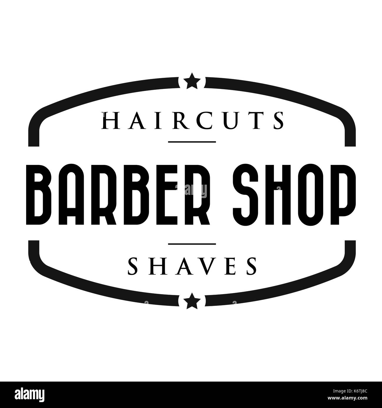 Barber shop stamp hi-res stock photography and images - Alamy