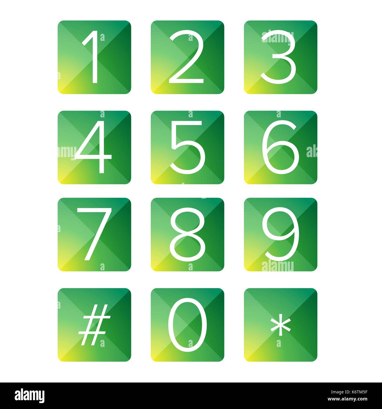 Number set hi-res stock photography and images - Alamy