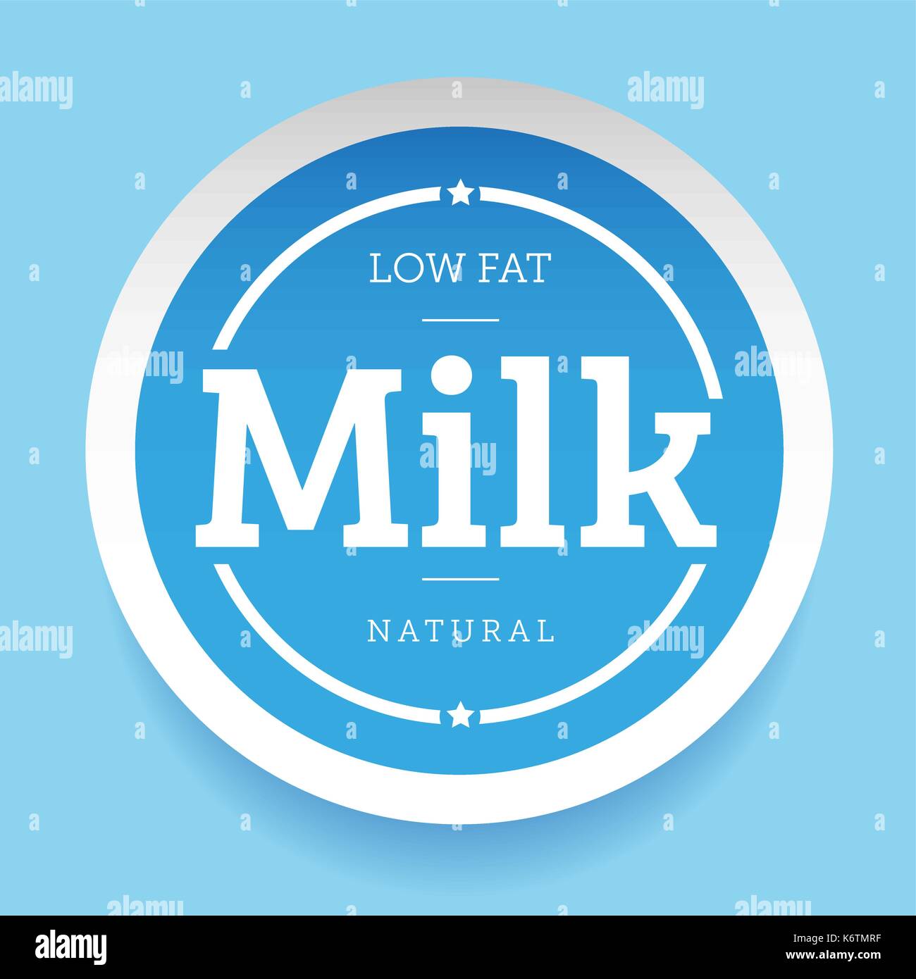 Milk lettering stamp blue Stock Vector Image & Art - Alamy