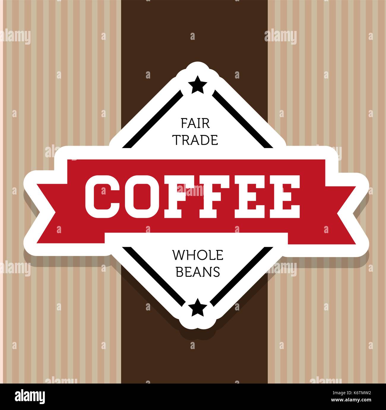 Fair trade Coffee vintage label Stock Vector Image & Art - Alamy
