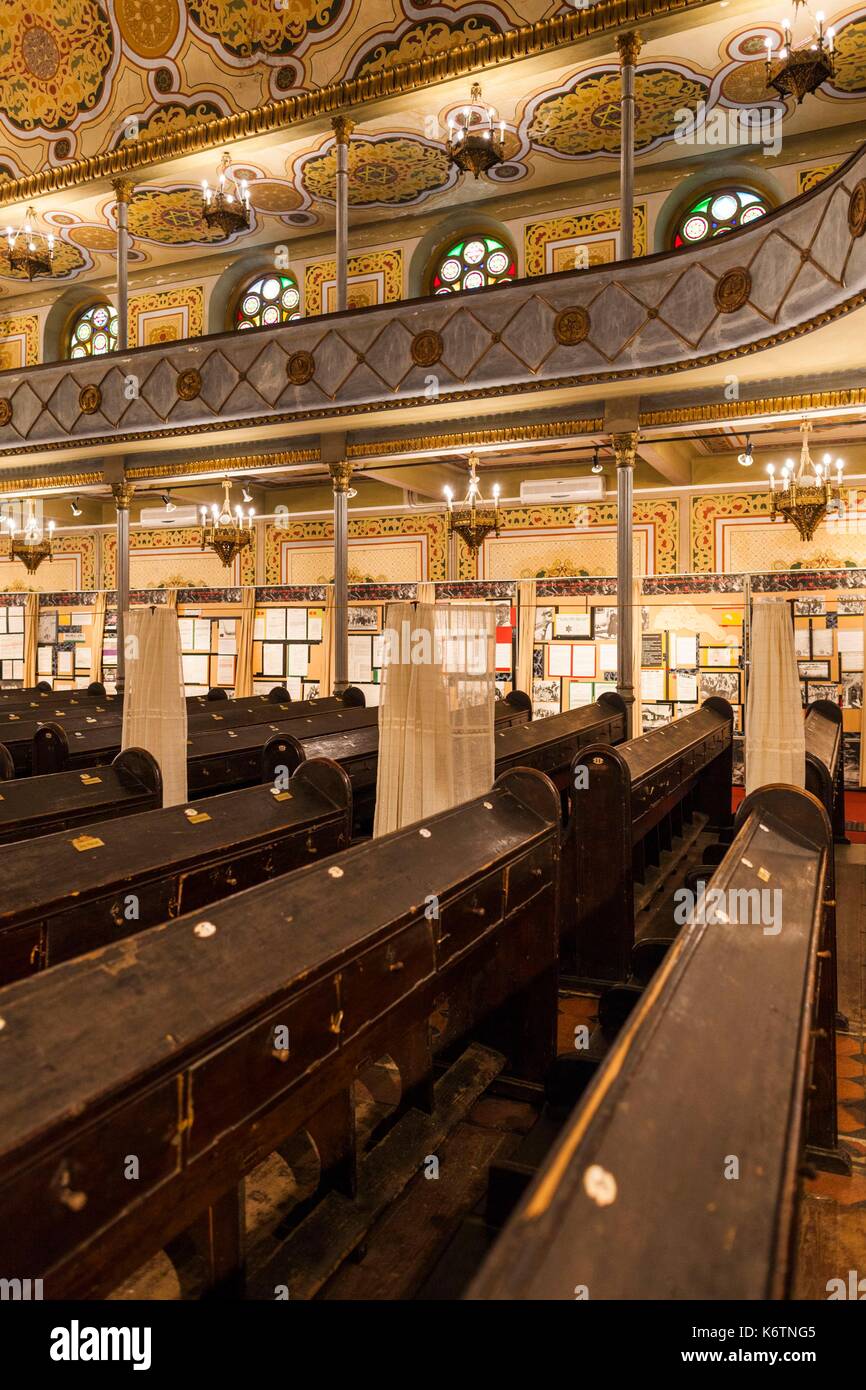 Romania, Bucharest, Grand Synagogue, interior Stock Photo - Alamy
