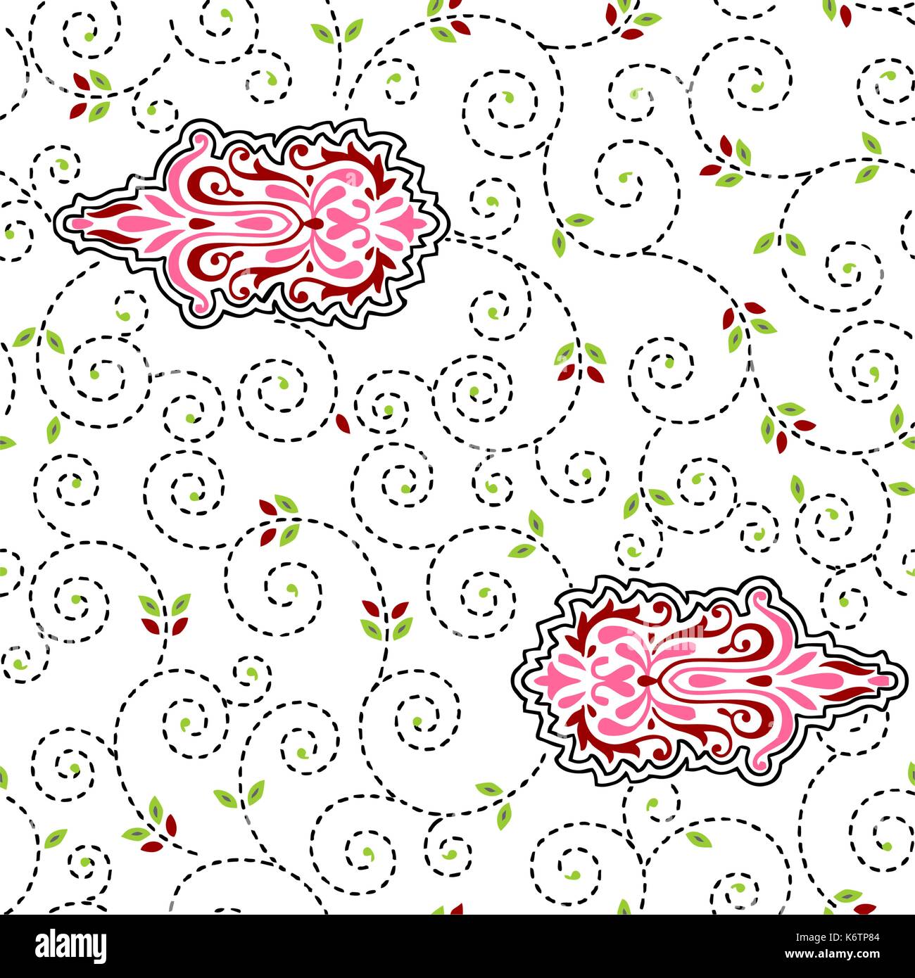 Ornamental pattern usable for wallpapers and backgrounds Stock Vector ...