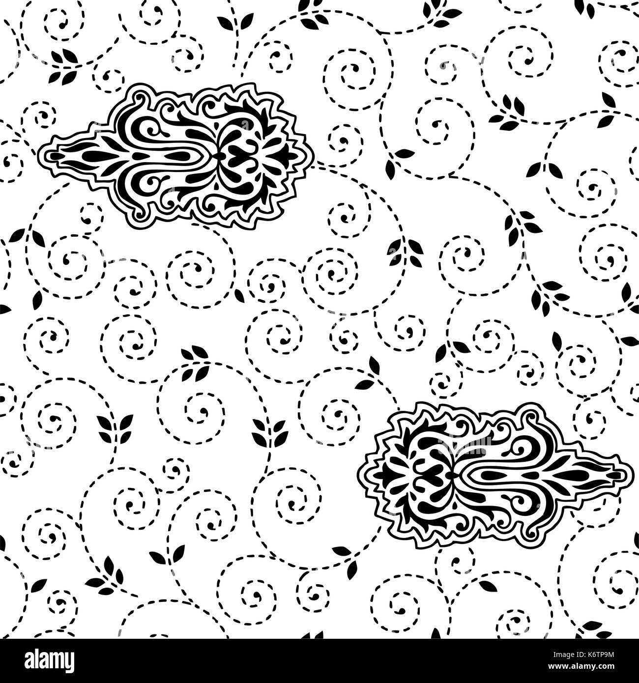 Ornamental pattern usable for wallpapers and backgrounds Stock Vector ...