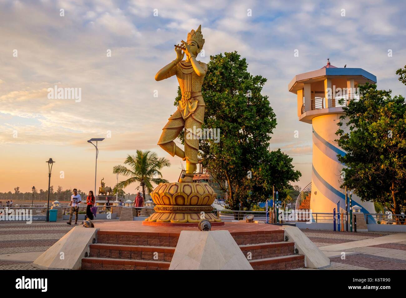 Myanmar (Burma), Rakhine state (or Arakan state), Sittwe, the View ...