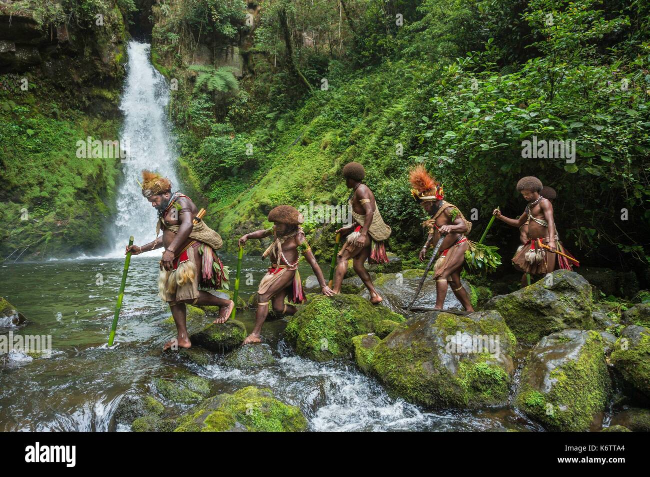 Papua New Guinea, Hela province, Ambua region, Huli tribe, initiation ...