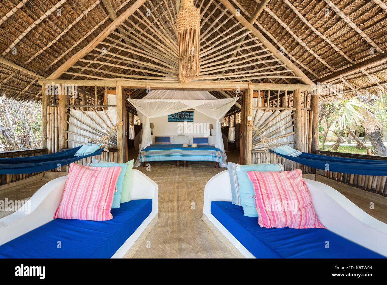Tanzania, Dar es Salaam, Ras Kutani, room of the Selous Hotel on the ...