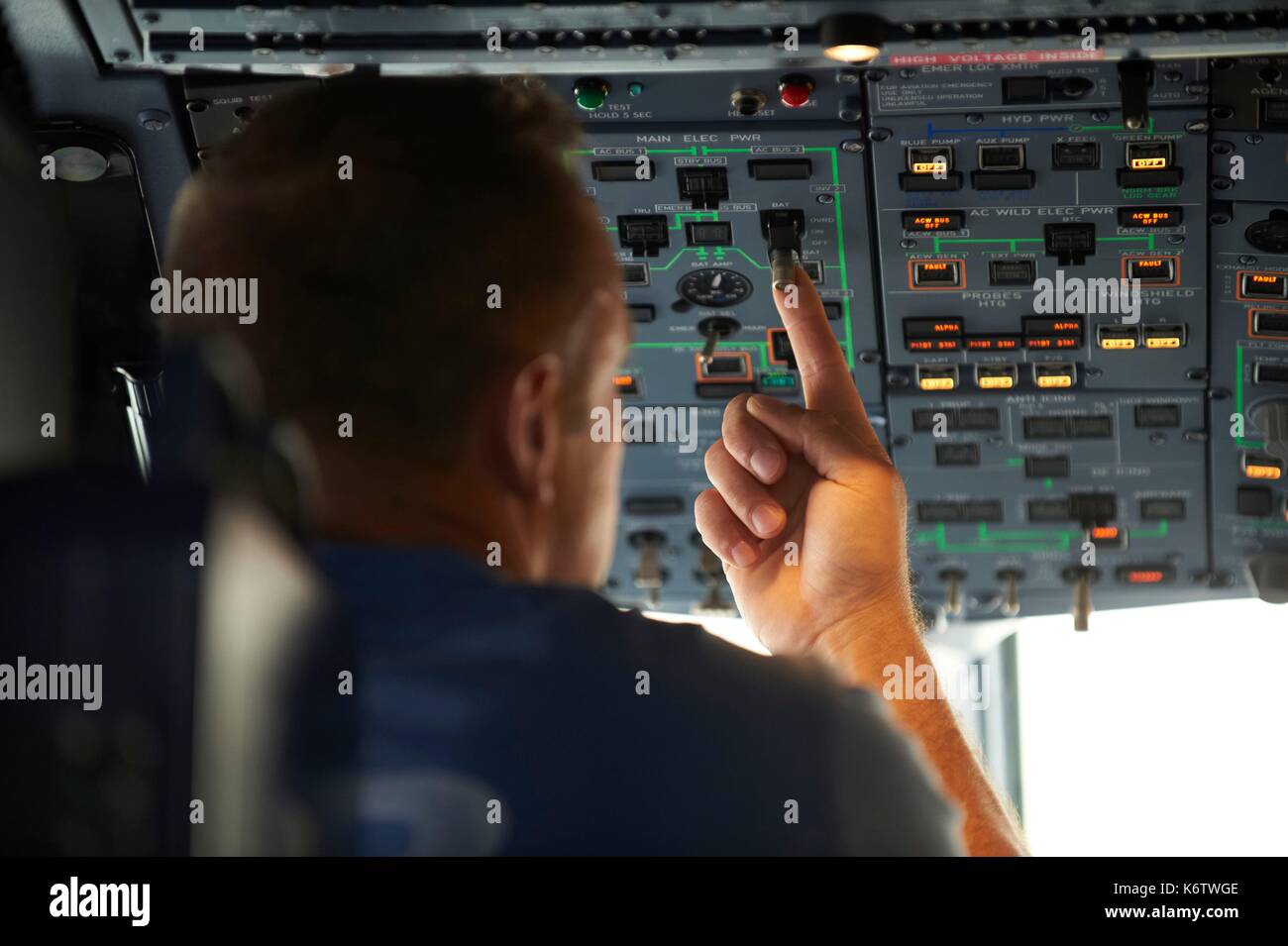 France, Haute Garonne, Blagnac, Aeronautics, ATR assembly line, pilot's ...