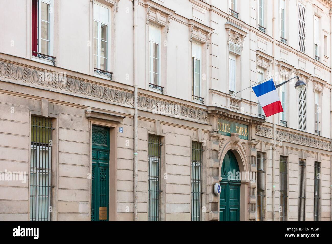France, Paris, Notre Dame des Champs district, College Stanislas Stock ...