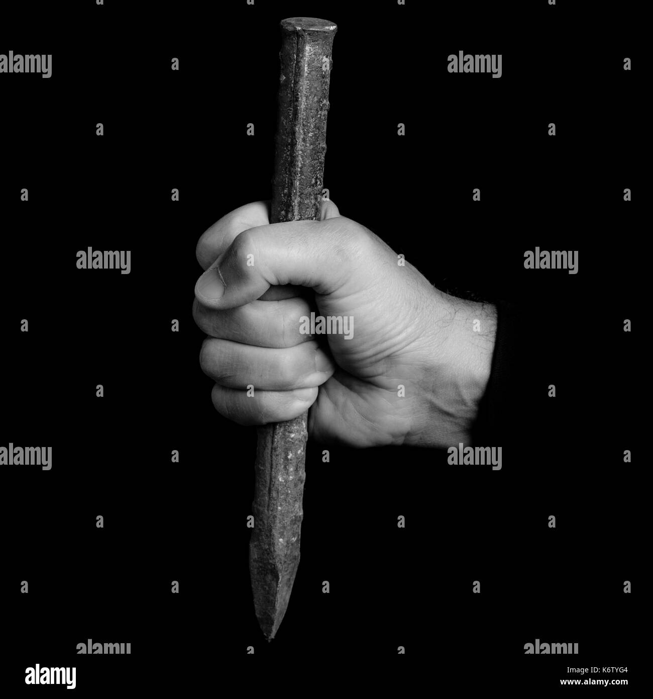 Drill chisel Black and White Stock Photos & Images - Alamy