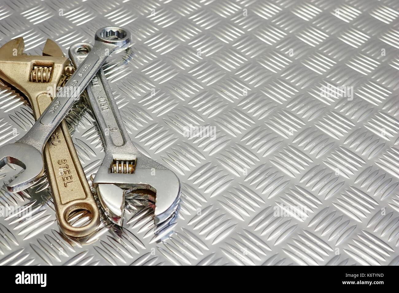 A studio photo of checker plate background Stock Photo - Alamy