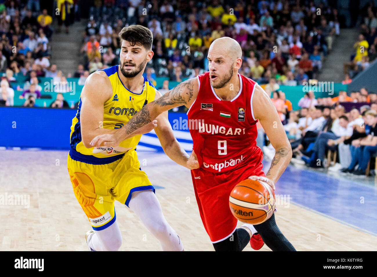 September 5, 2017: David Vojvoda #9 (HUN) and Nandor Kuti #32 (ROU ...
