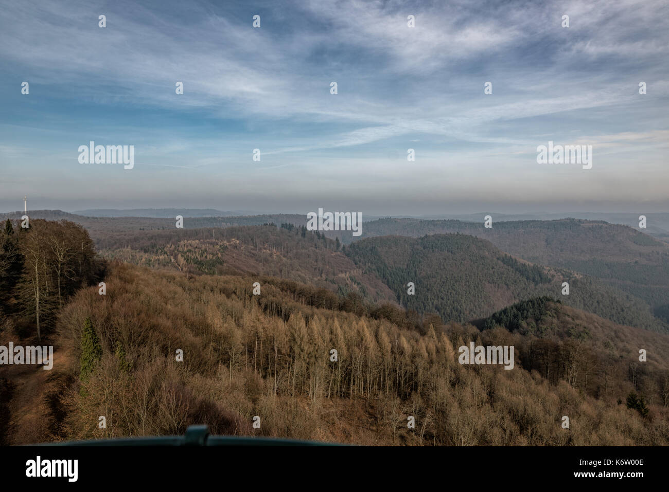 Merzalben, GER, Rheinlandpfalz - February 12, Luitpoldturm im Pfälzer ...
