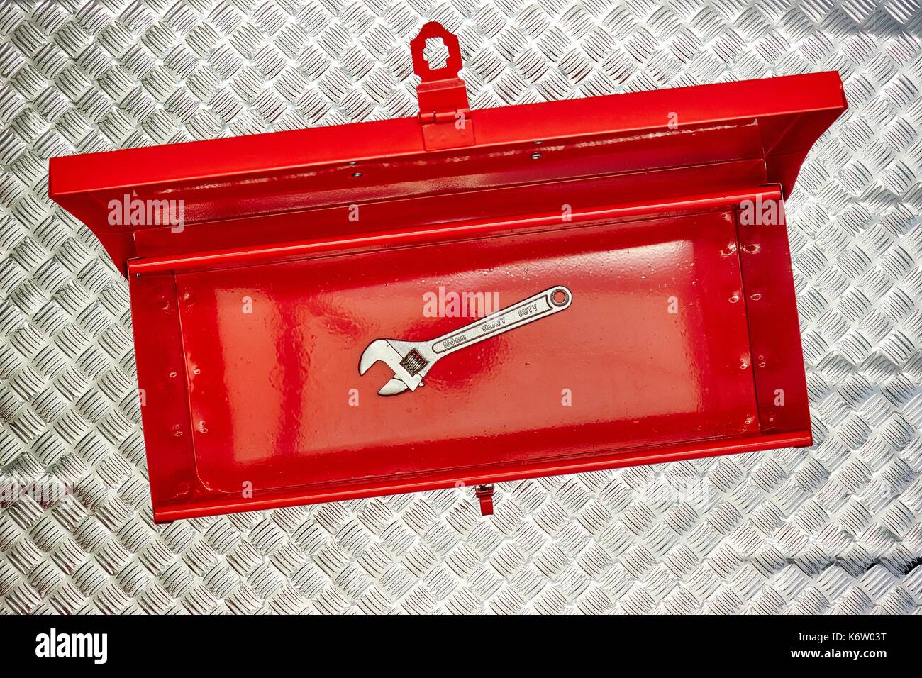 A studio photo of a industrial tool box Stock Photo - Alamy